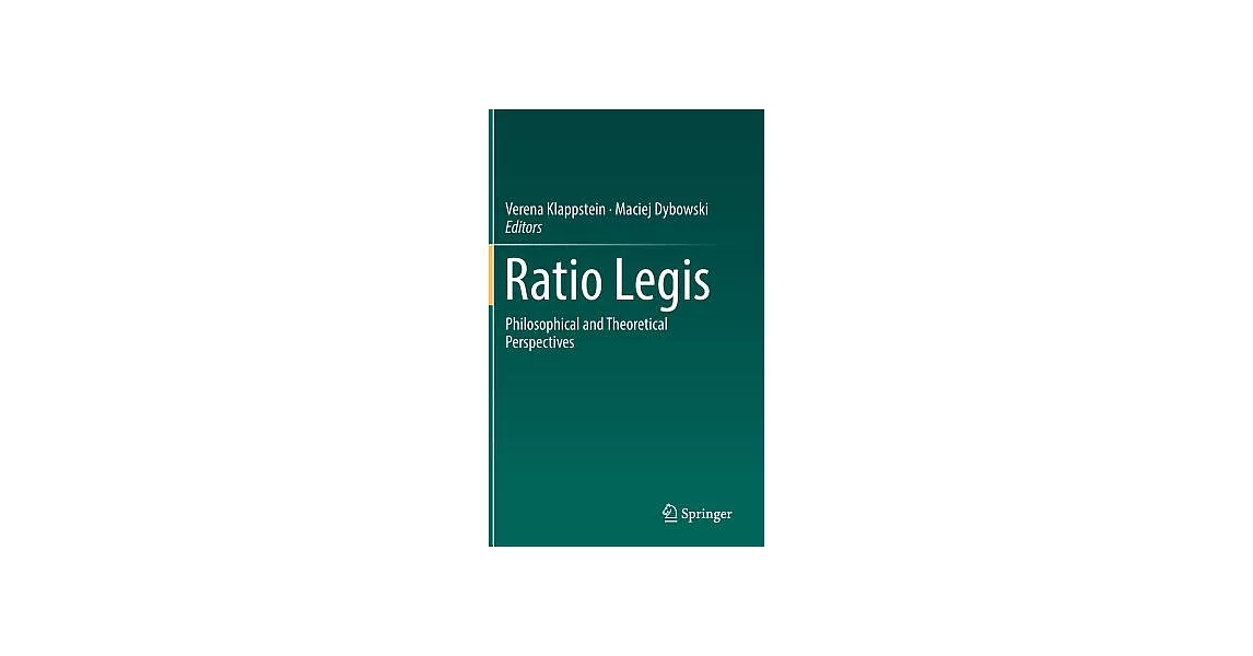博客來-Ratio Legis: Philosophical and Theoretical Perspectives