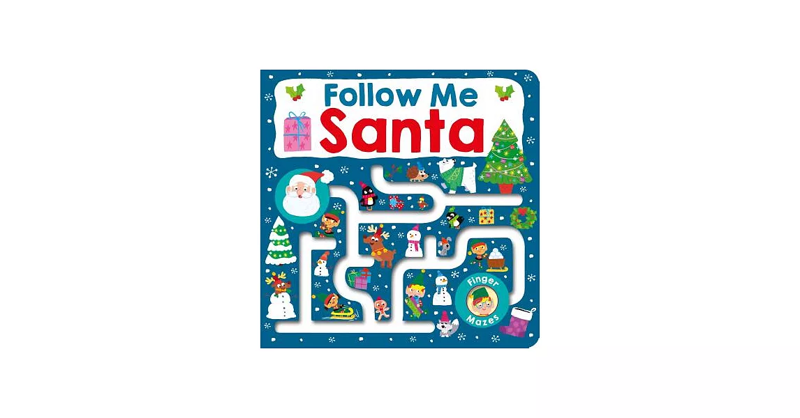 博客來-Follow Me Santa: Maze Book