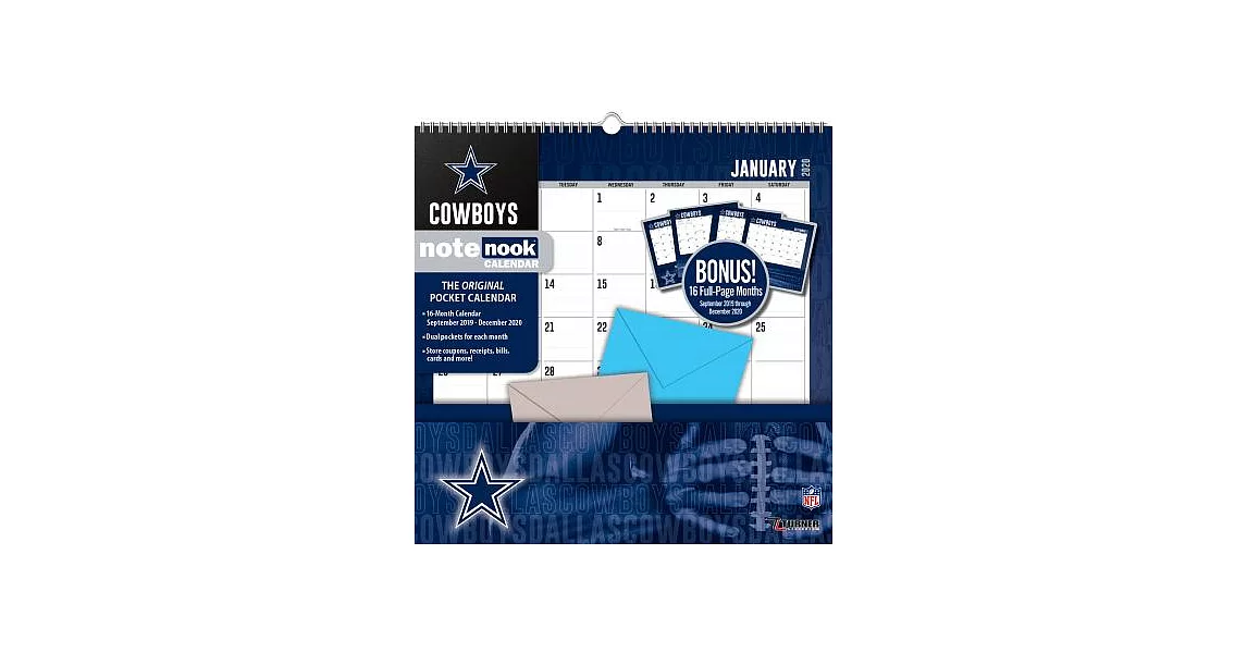 博客來-Dallas Cowboys 2020 Calendar