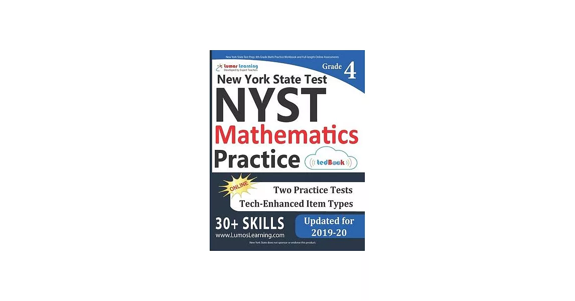 博客來-New York State Test Prep: 4th Grade Math Practice Workbook and Full ...