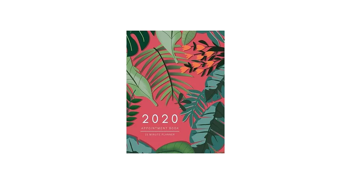 博客來-Appointment Book 2020: 8x10 - 15 Minute Planner - Large Notebook ...