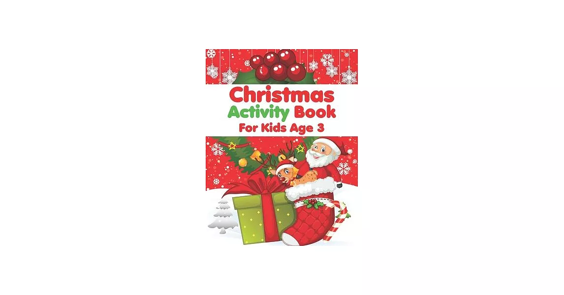 博客來-Christmas Activity Books For Kids Age 3: A Fun Kid Activity Book ...
