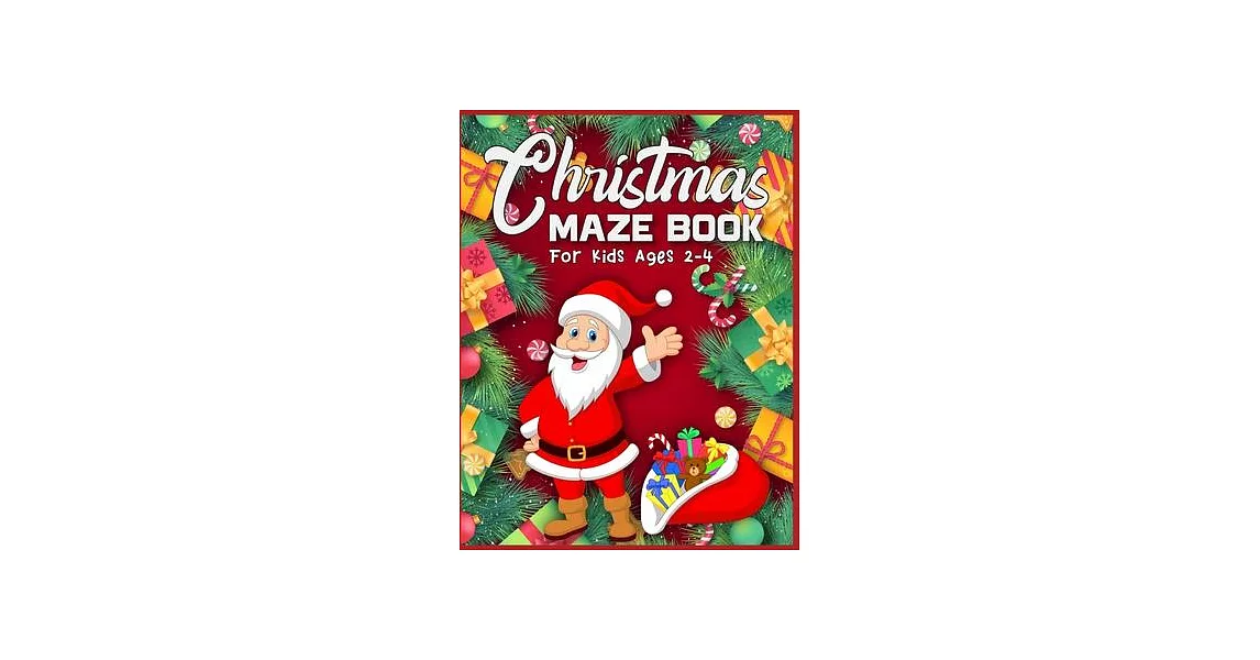 博客來-Christmas Maze Book For Kids Ages 2-4: 95 Christmas Maze Pages For ...