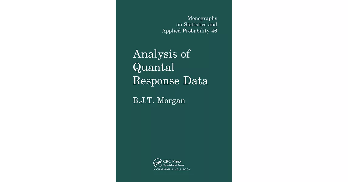 博客來-Analysis of Quantal Response Data