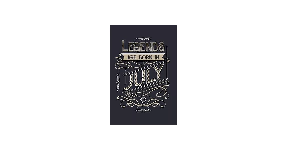 博客來-Legends Are Born in July: Birthday Lined Notebook, Journal ...