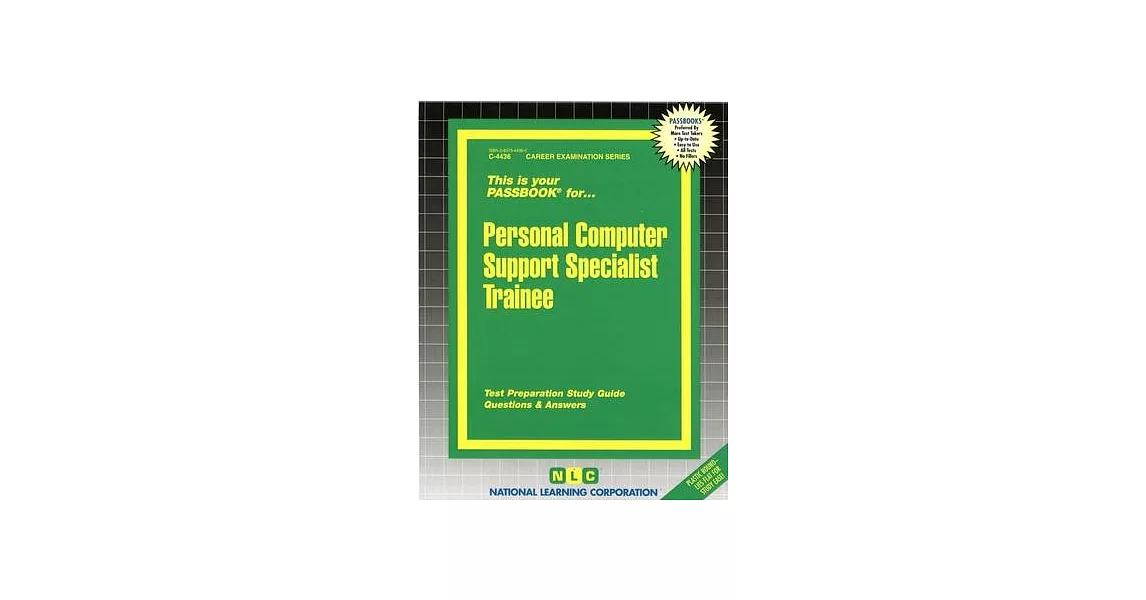 博客來-Personal Computer Support Specialist Trainee: Passbooks Study Guide