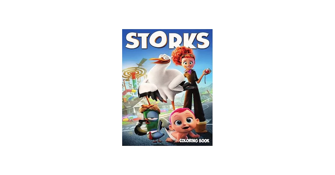 博客來-Storks Coloring Book: Coloring Book for Kids and Adults with Fun ...