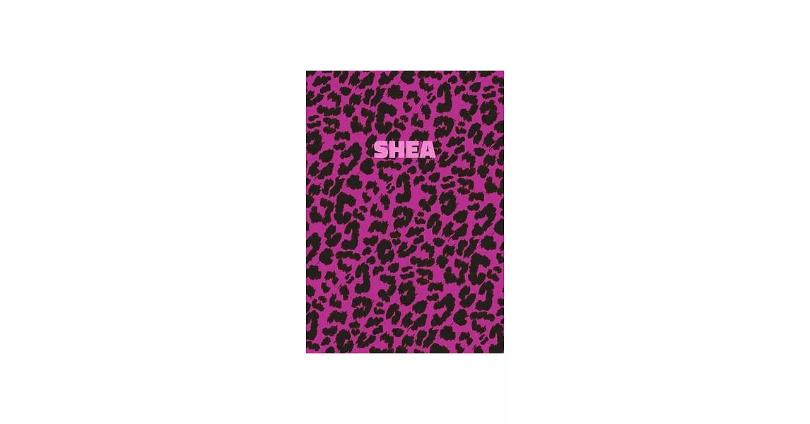 博客來-Shea: Personalized Pink Leopard Print Notebook (Animal Skin Pattern ...