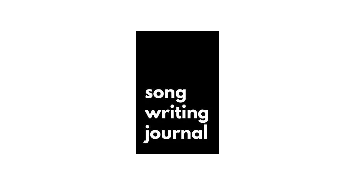 博客來-Song Writing Journal: Notebook for Songwriter with 110 lined pages ...