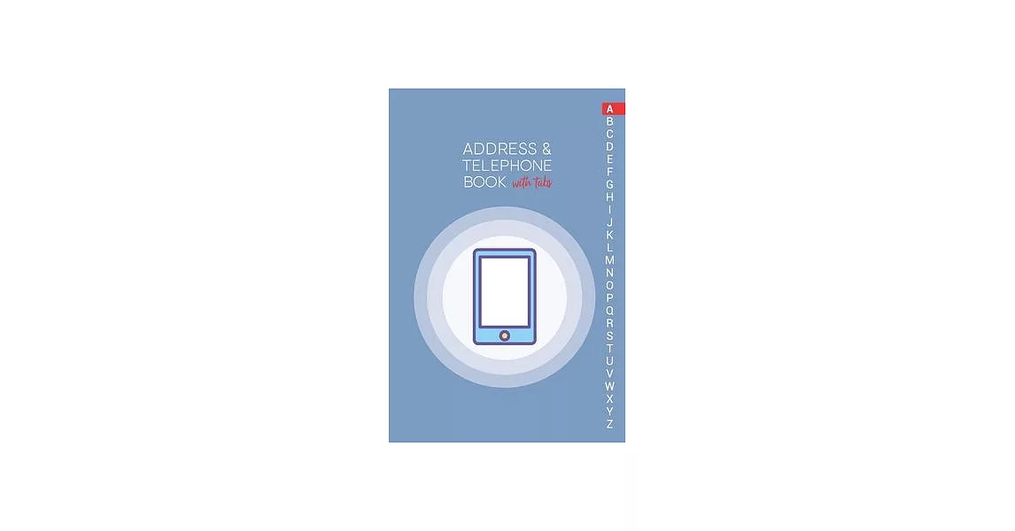 博客來-Address & Telephone Book with tabs: Personalized Address Book ＂6x9 ...