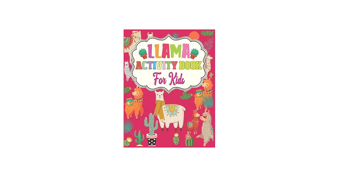 博客來-Llama Activity Book For Kids: A Fun Kid Workbook Game For Learning ...