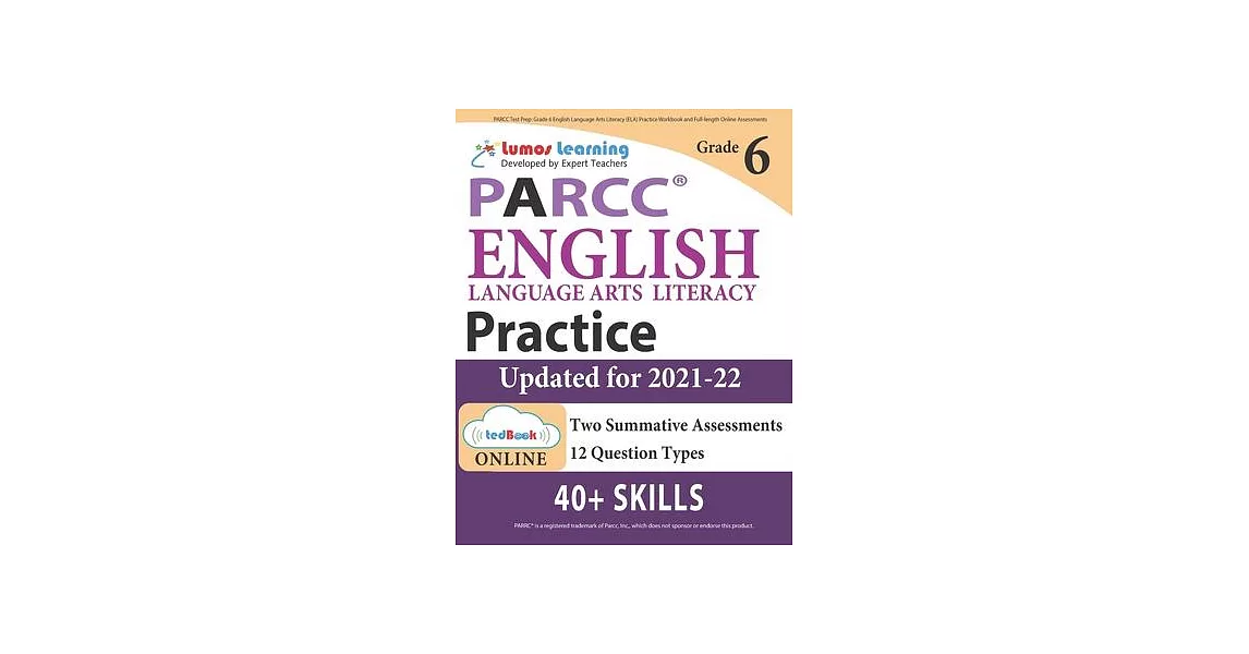博客來-PARCC Test Prep: Grade 6 English Language Arts Literacy (ELA ...