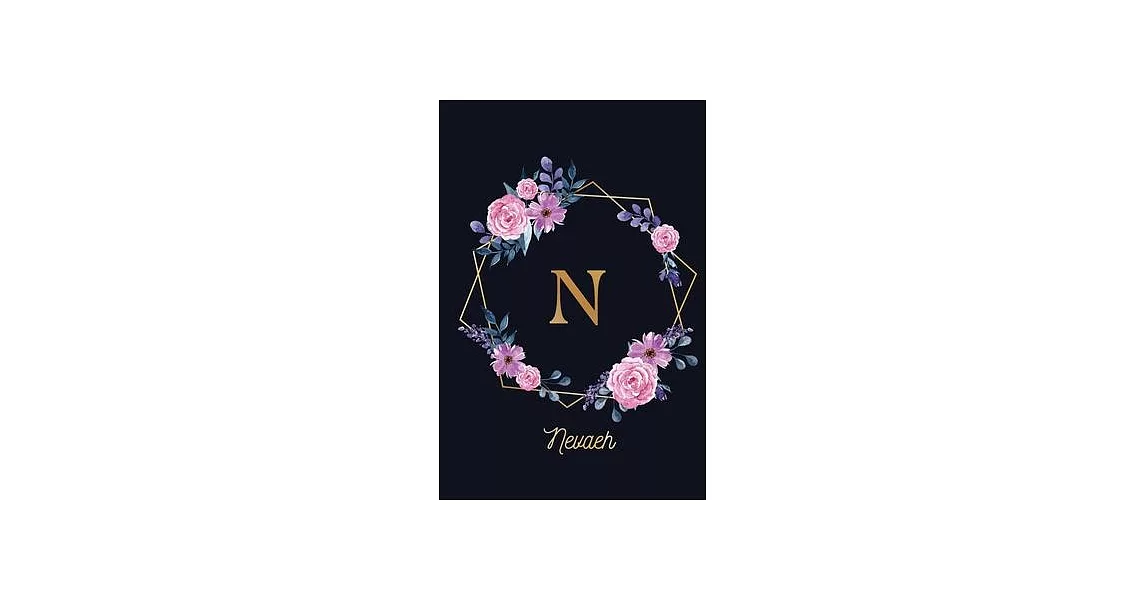 博客來-Nevaeh: Monogram Initial Personalized Notebook Journal Gift For ...