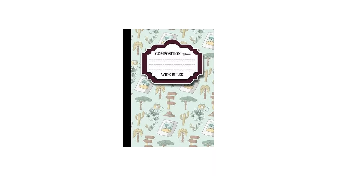 博客來-Composition Notebook: Wide Ruled: Composition Book, Diary Lined ...