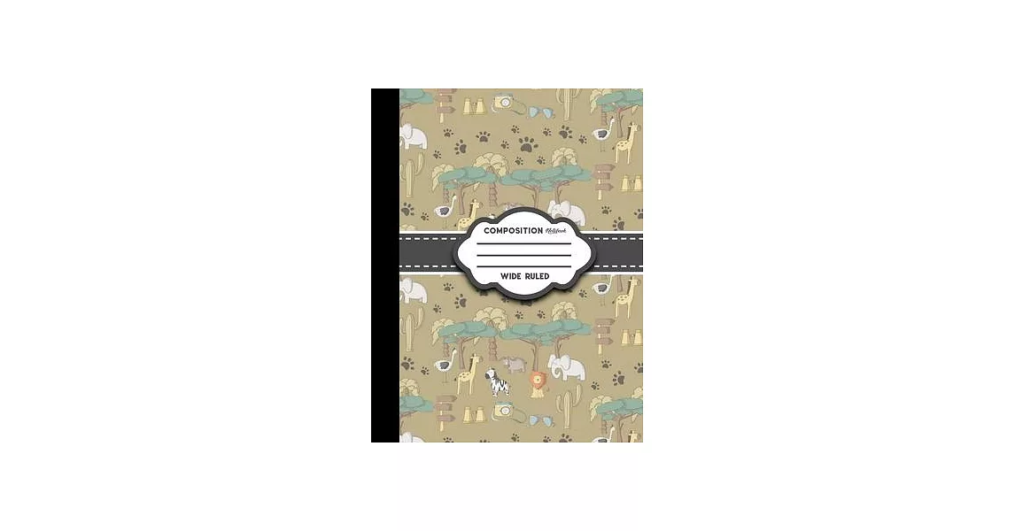 博客來-Composition Notebook: Wide Ruled: Composition Book, Diary Lined ...