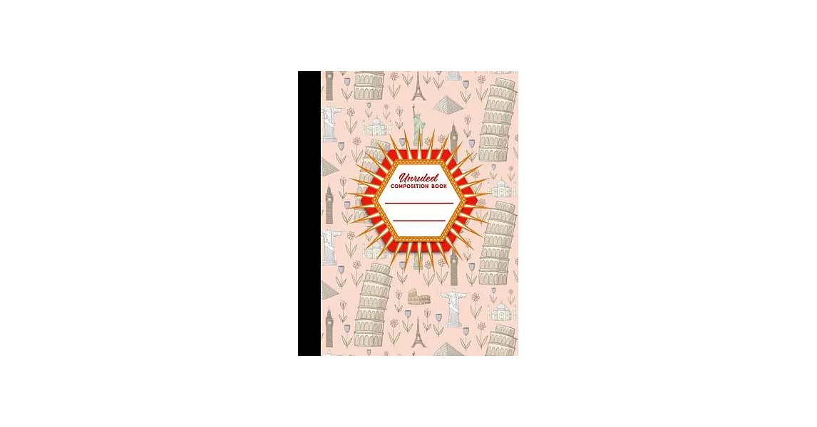 博客來-Unruled Composition Book: Unlined Notebook, Unruled Writing Journal ...