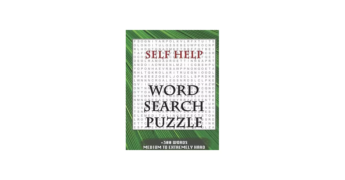 博客來-Self Help WORD SEARCH PUZZLE +300 WORDS Medium To Extremely Hard ...