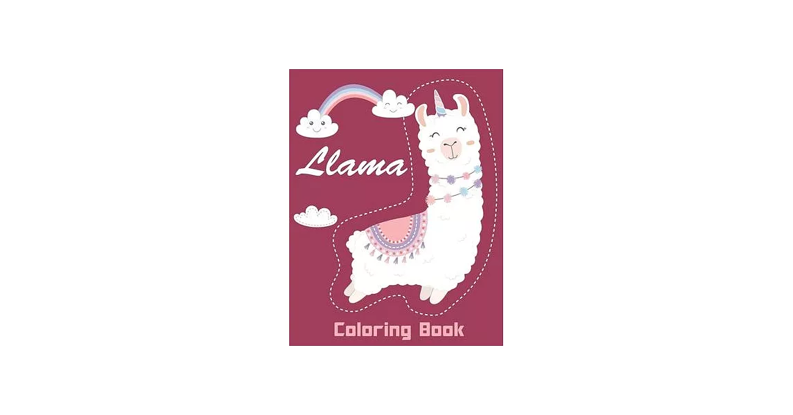 博客來-Llama Coloring Book: Llama Activity Book for Kids Ages 4-8, 8-12. A ...