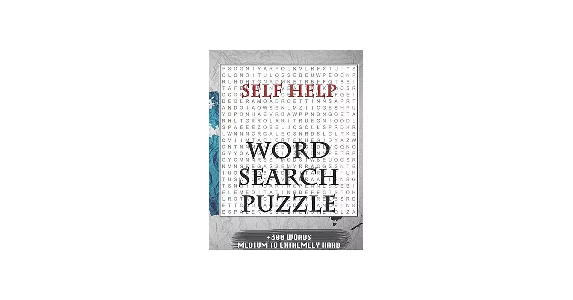 博客來-Self Help WORD SEARCH PUZZLE +300 WORDS Medium To Extremely Hard ...