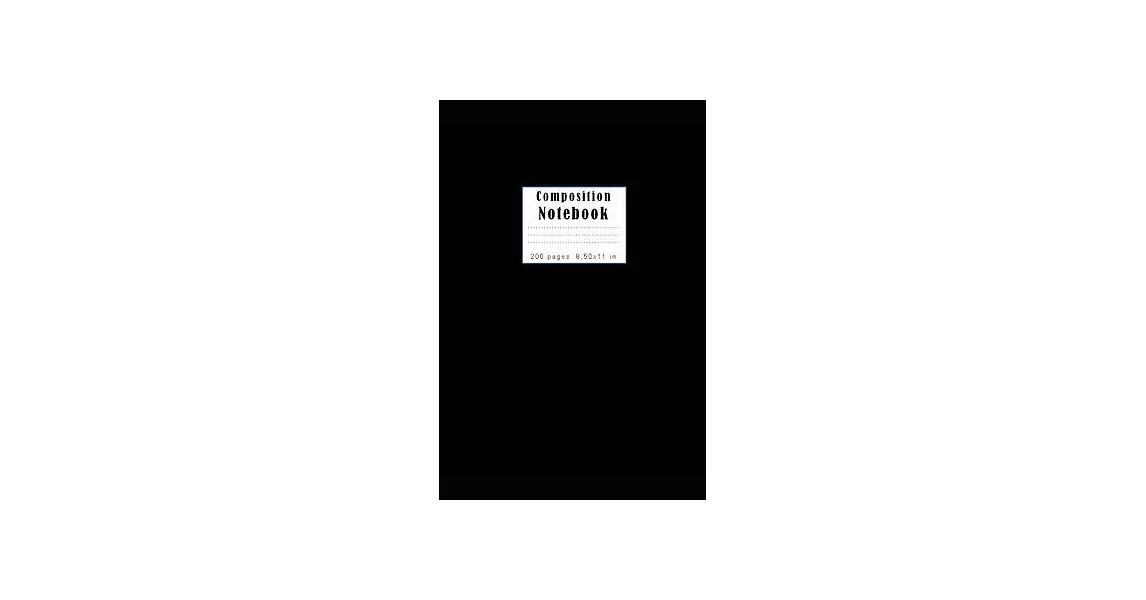 博客來-Unlined Composition Notebook 200 pages 8,50 x 11 inches: Simple and ...