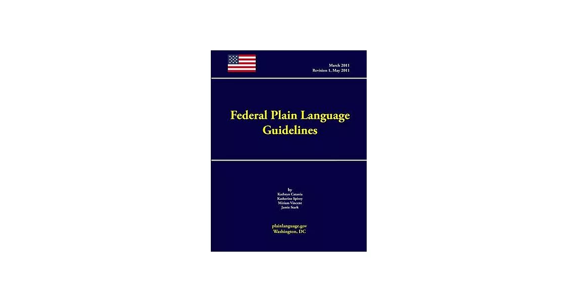博客來-Federal Plain Language Guidelines