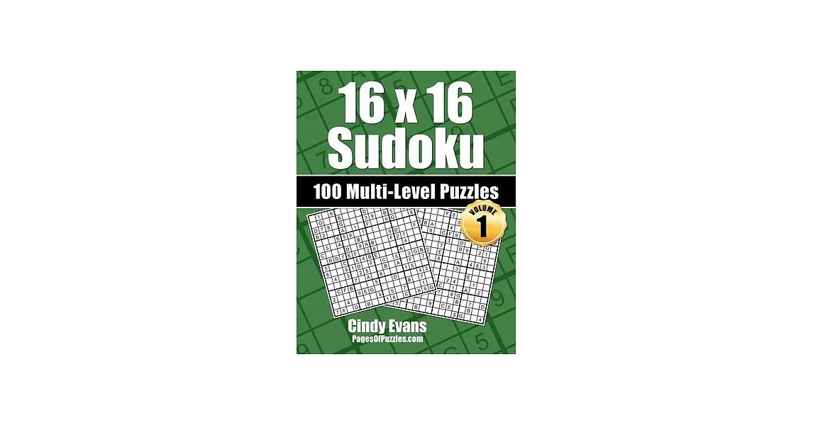 博客來-16x16 Sudoku Multi-Level Puzzles - Volume 1: 100 16x16 Sudoku ...