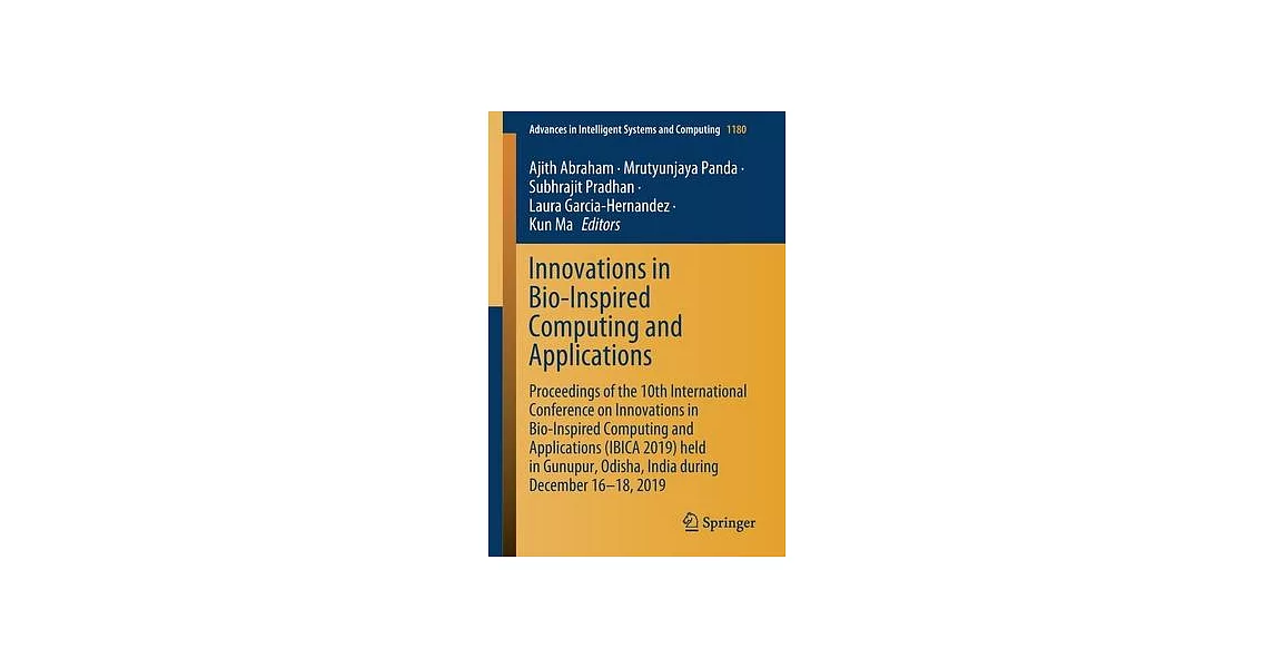 博客來-Innovations in Bio-Inspired Computing and Applications: Proceedings of the 10th ...