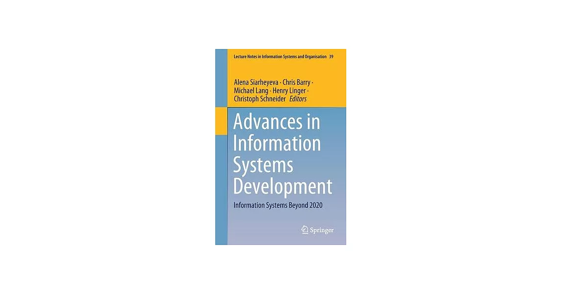 博客來-Advances in Information Systems Development: Information Systems ...