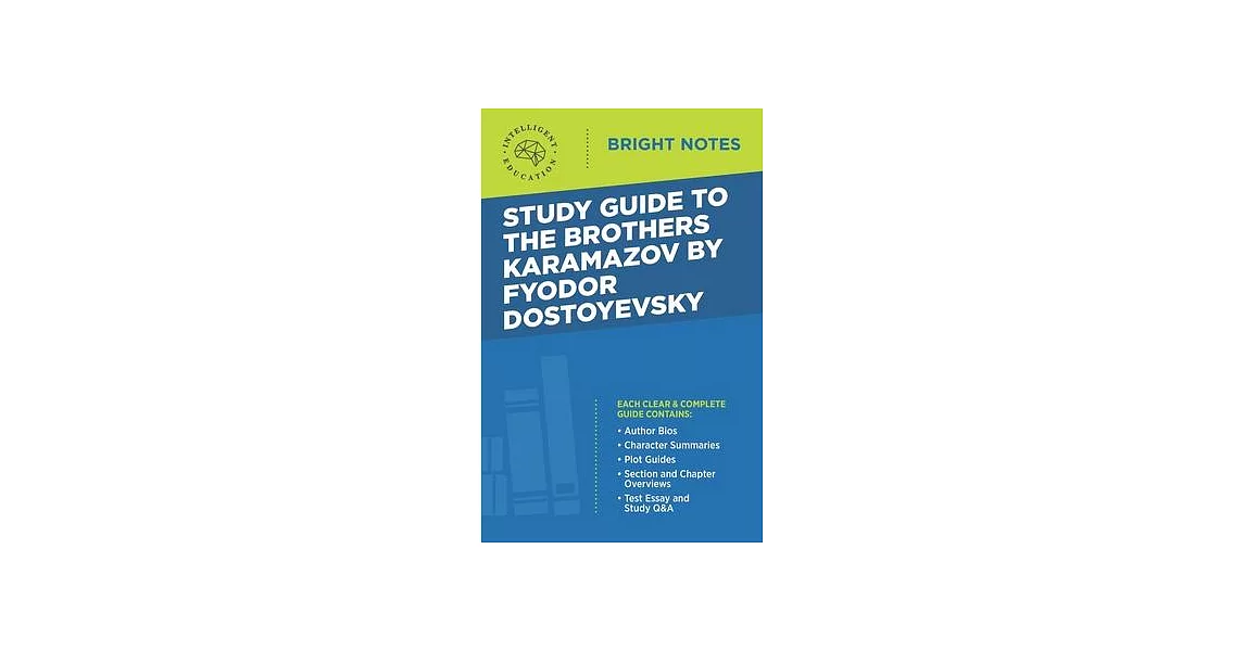 博客來-Study Guide to The Brothers Karamazov by Fyodor Dostoyevsky