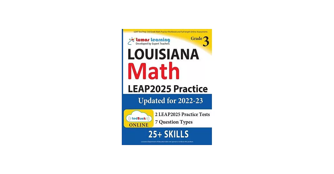 博客來-LEAP Test Prep: 3rd Grade Math Practice Workbook and Full-length ...
