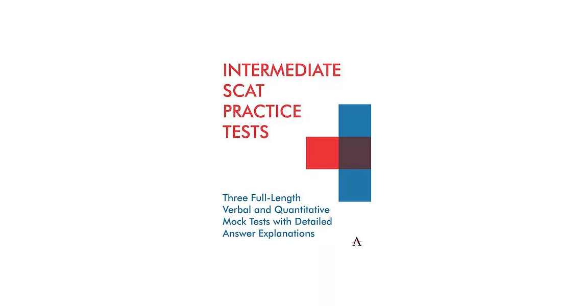 博客來-Intermediate Scat Practice Tests: 3 Full-Length Verbal and ...