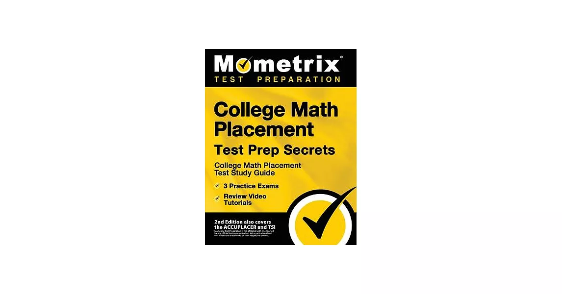 博客來-College Math Placement Test Prep Secrets - College Math Placement ...