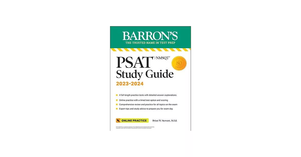 博客來-Psat/NMSQT Study Guide, 2022-2023: 4 Practice Tests + Comprehensive ...