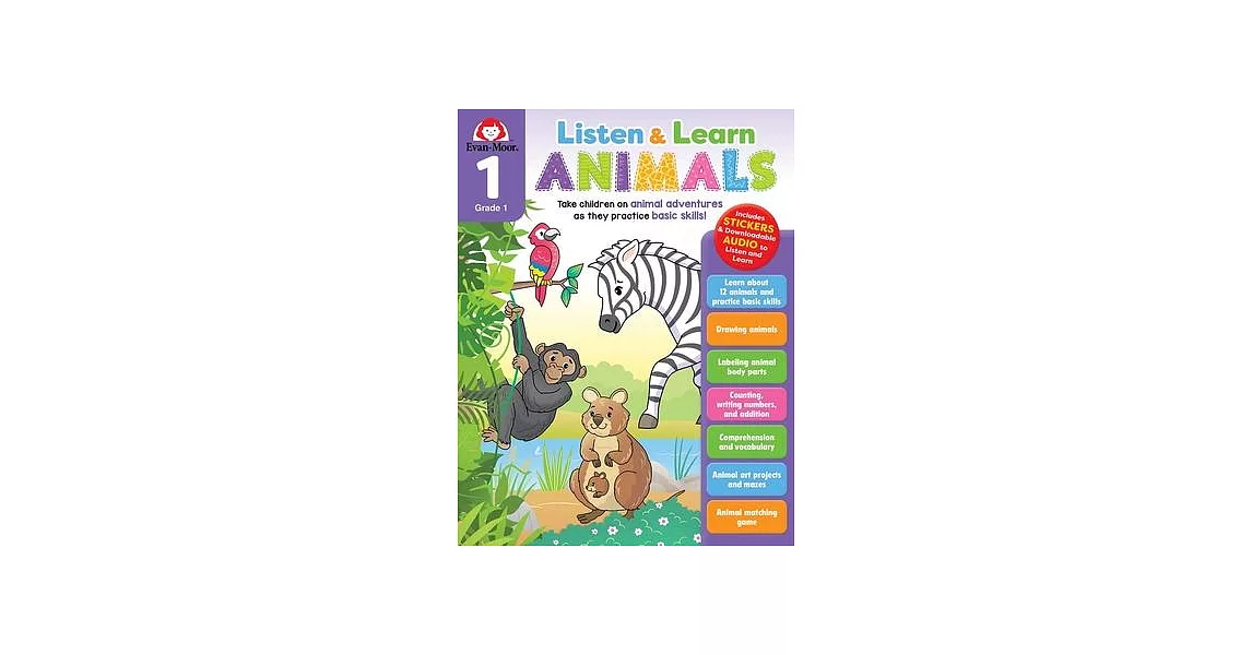 博客來-Listen and Learn: Animals, Grade 1