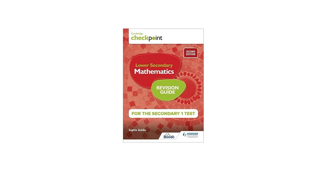 博客來-Cambridge Checkpoint Lower Secondary Mathematics Revision Guide for ...