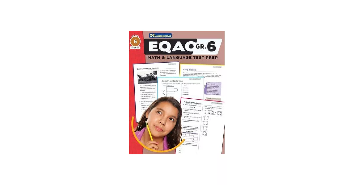 博客來-EQAO Grade 6 Math & Language Test Prep!