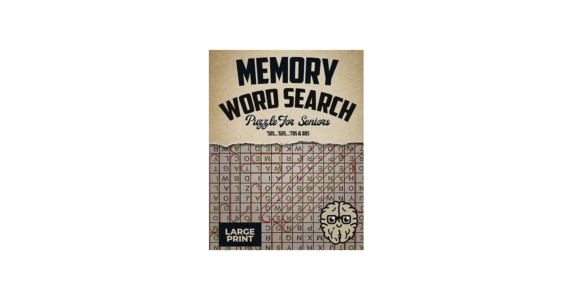 博客來-Large Print Memory Word Search Puzzles For Seniors: A Collection of ...