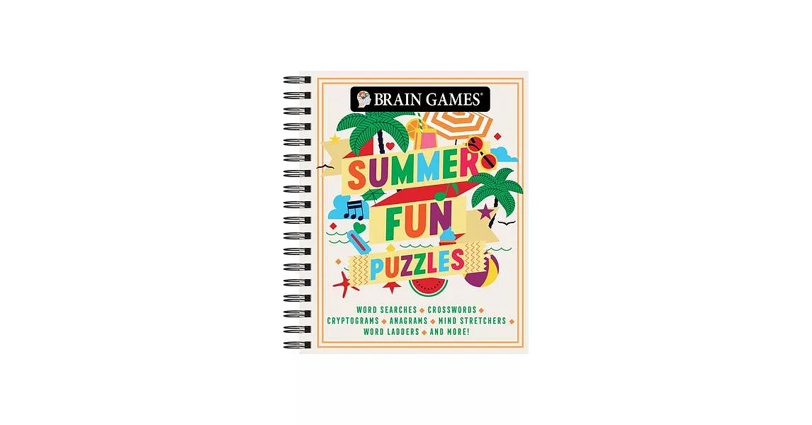 博客來-Brain Games - Summer Fun Puzzles (#3): Word Searches, Crosswords, Cryptograms, Anagrams ...