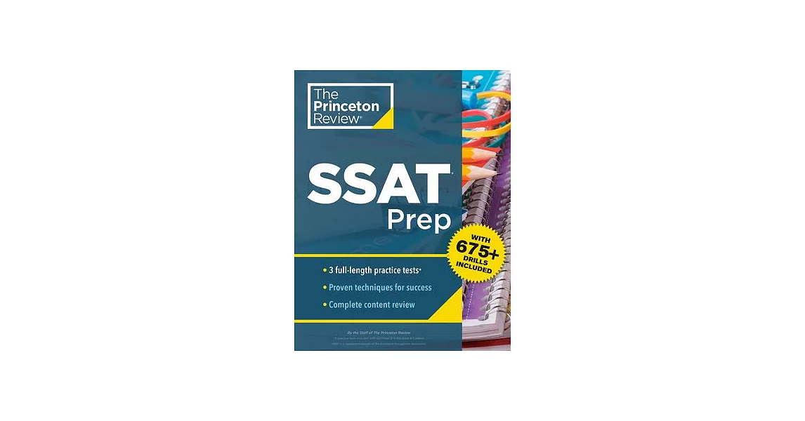 博客來-Princeton Review SSAT Prep: 3 Practice Tests + Review & Techniques ...