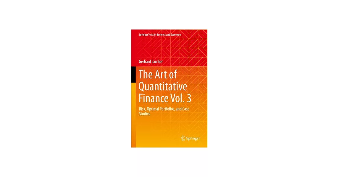 博客來-The Art of Quantitative Finance Vol. 3: Risk, Optimal Portfolios ...