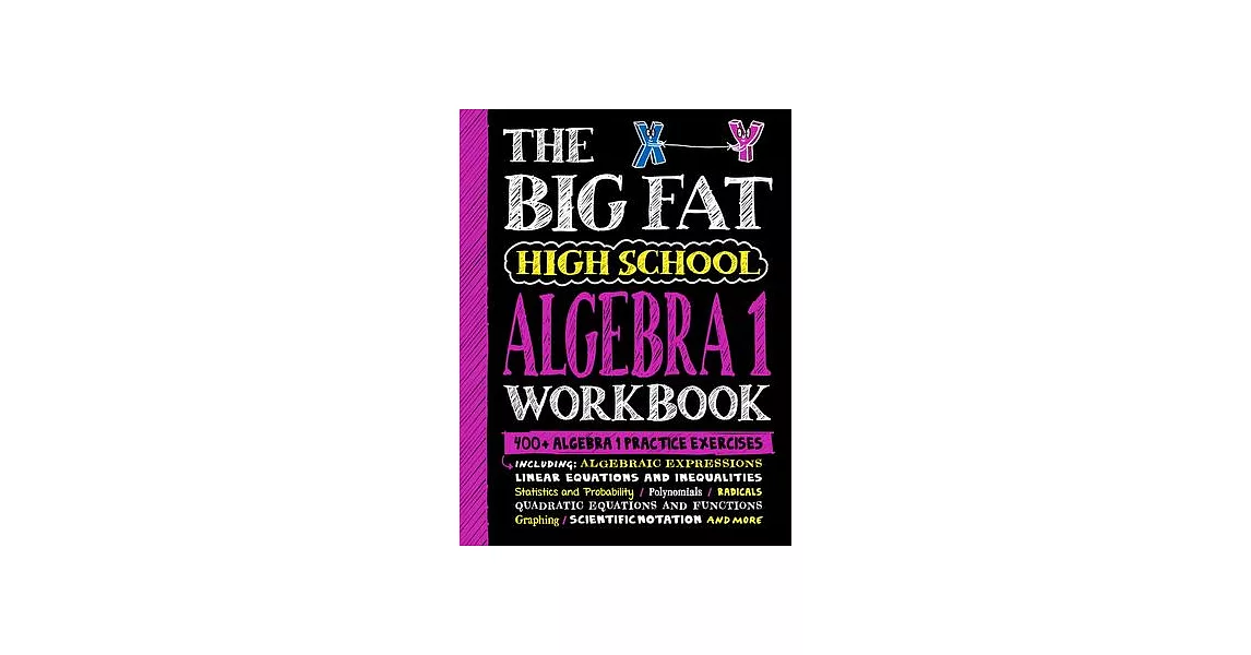 博客來-The Big Fat High School Algebra 1 Workbook: 400+ Algebra 1 Practice ...