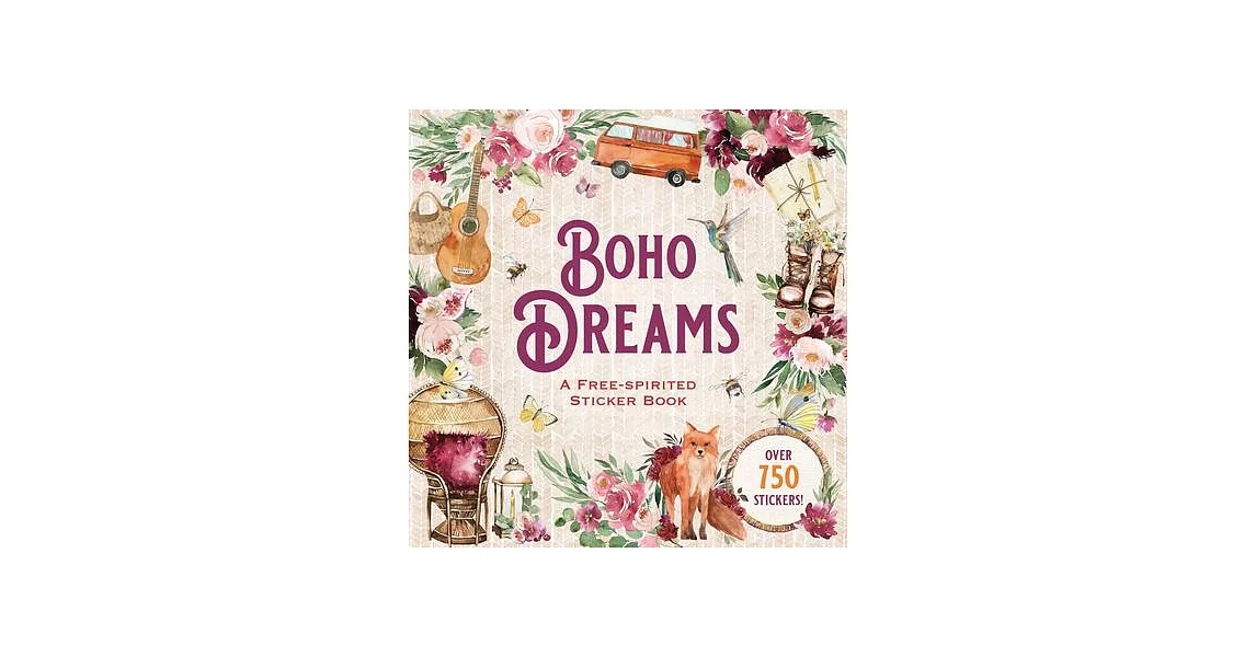 博客來-Boho Dreams Sticker Book: A Free-Spirited Sticker Book