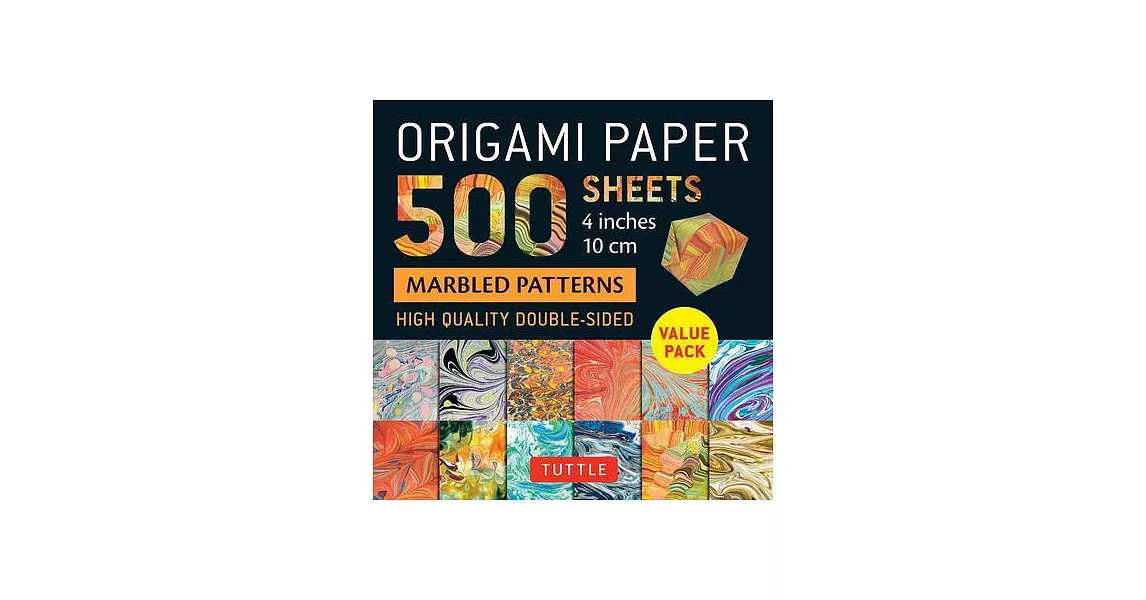 博客來-Origami Paper 500 Sheets Marbled Patterns 4 (10 CM)