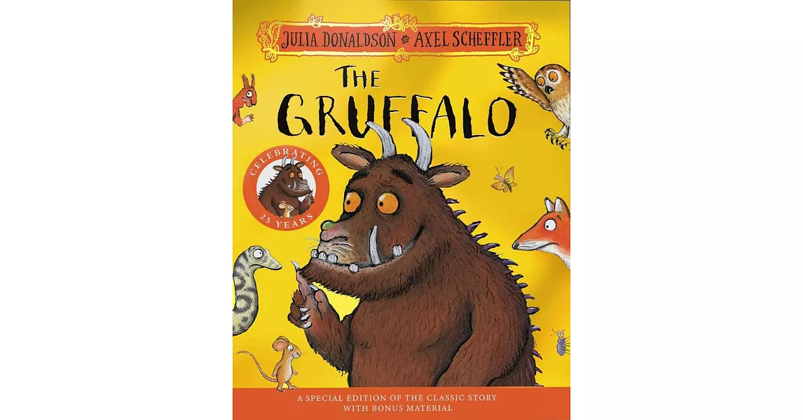 博客來-The Gruffalo 25th Anniversary Edition: with a shiny cover and fun ...