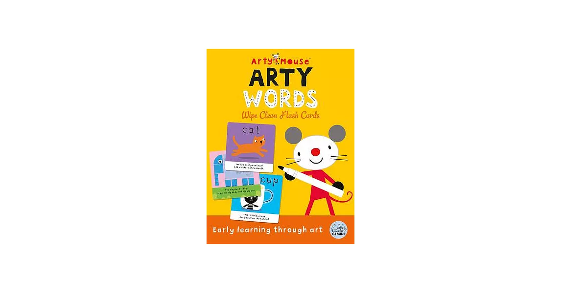 博客來-Arty Mouse Arty Words Wipe Clean Flash Cards
