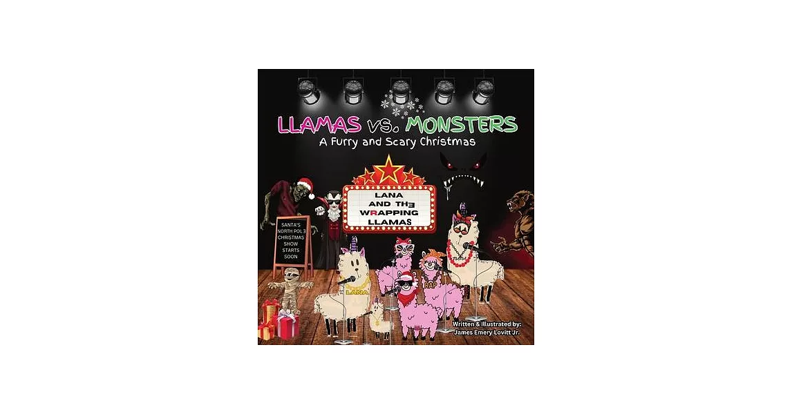 博客來-LLAMAS vs. MONSTERS: A Furry and Scary Christmas