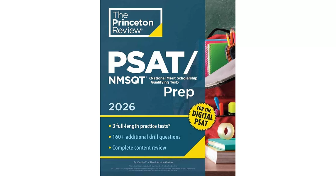 博客來-Princeton Review Psat/NMSQT Prep, 2026: 3 Practice Tests + Review ...