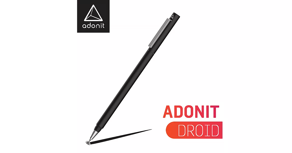 博客來-【Adonit 煥德】DROID 安卓專用 新型微型碟片 超細觸控筆黑色