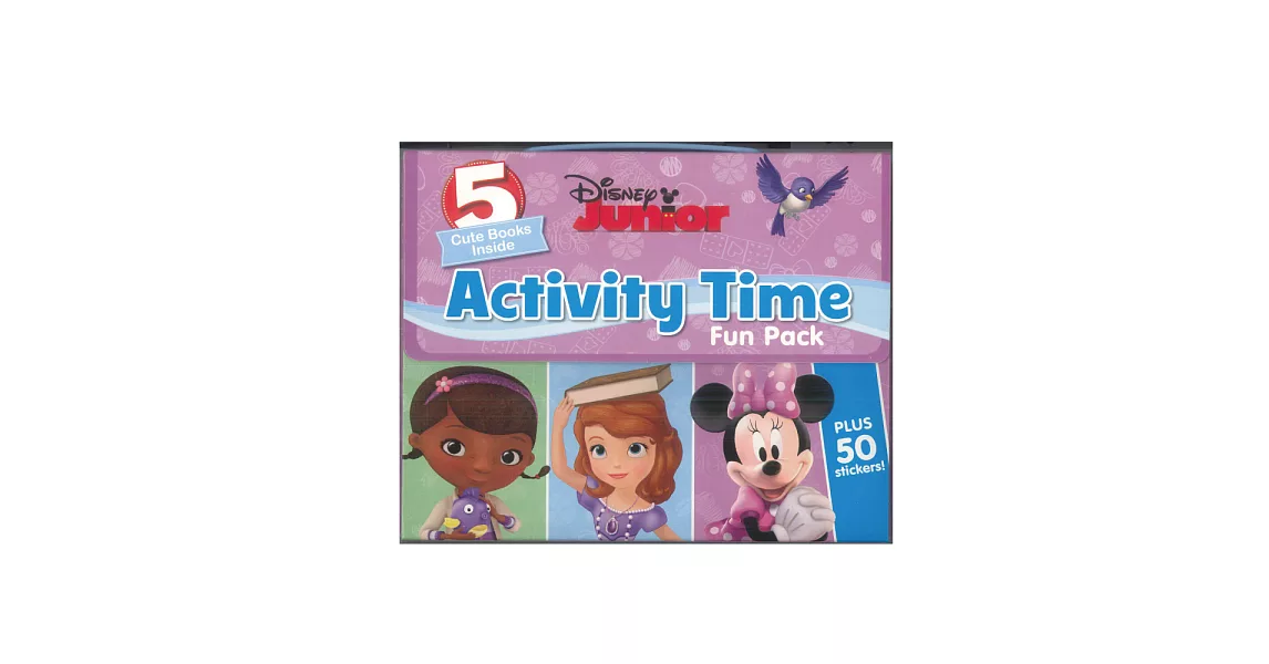 博客來-Disney Junior Activity Time Fun Pack 平裝繪畫貼紙書合輯(一套五本)
