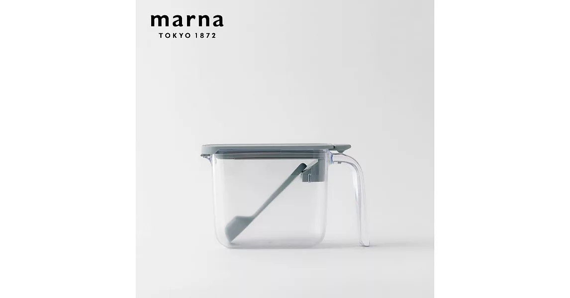 博客來-【日本Marna】密封防潮調味盒370ml(三色任選) 灰色(原廠總代理)